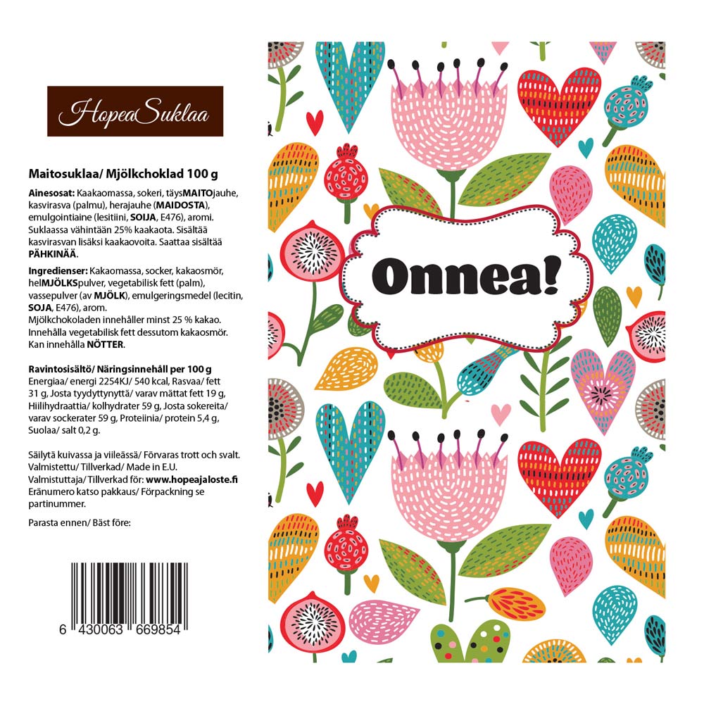 Onnea, kukat, yl19 - Hopeajaloste